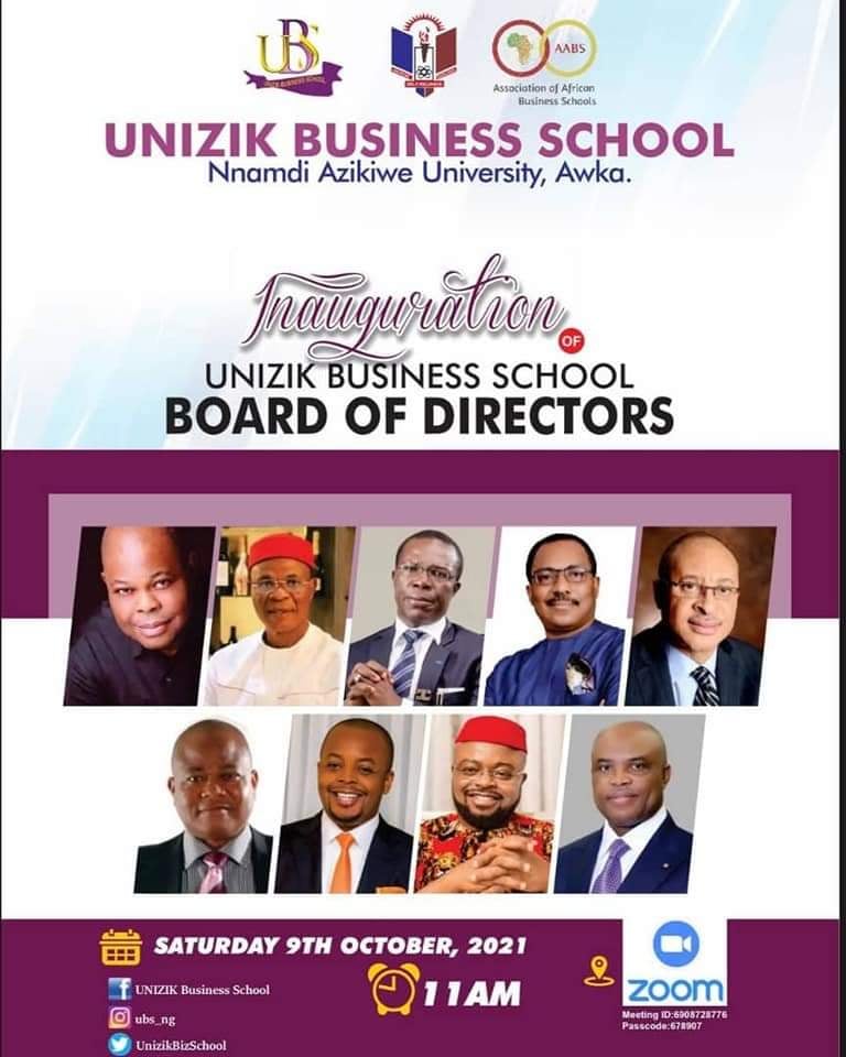 UNIZIK PRO-CHANCELLOR INAUGURATES BOARD OF DIRECTORS, UNIZIK BUSINESS ...